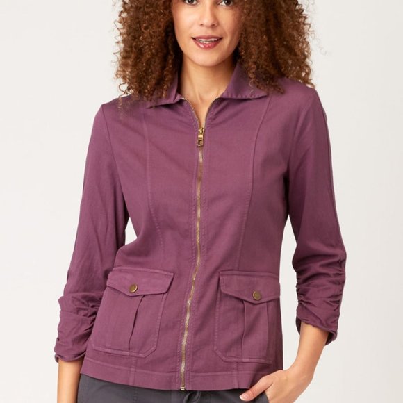 XCVI | Jackets & Coats | Xcvi Utility Tanner Jacket Flint Xs New | Poshmark